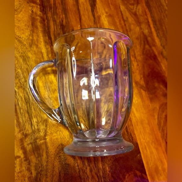 Pier 1 | Dining | Vintage Pier Footed Clear Glass Coffee Mugs Set Of 3 ...